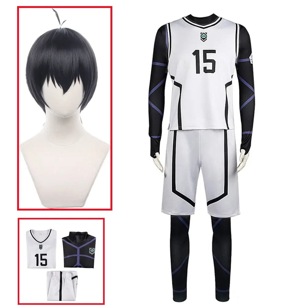 Cosplay Blue Lock Isagi Team White | Isagi Shop